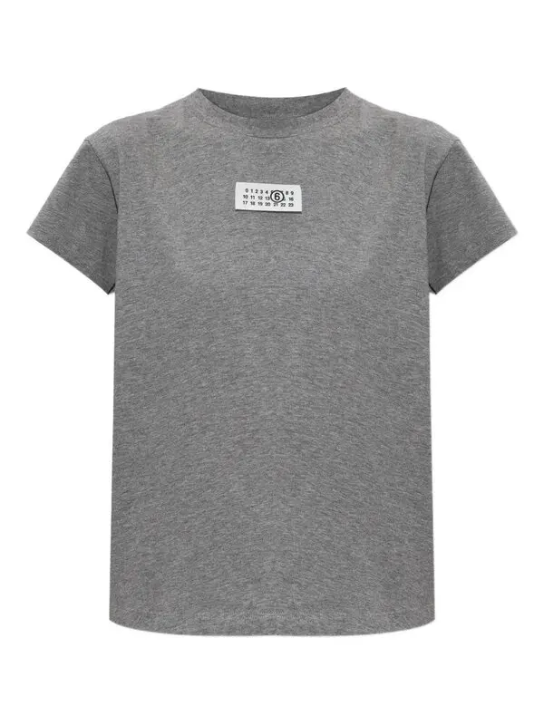 MAISON MARGIELA Patch Cotton T-shirt - Grey