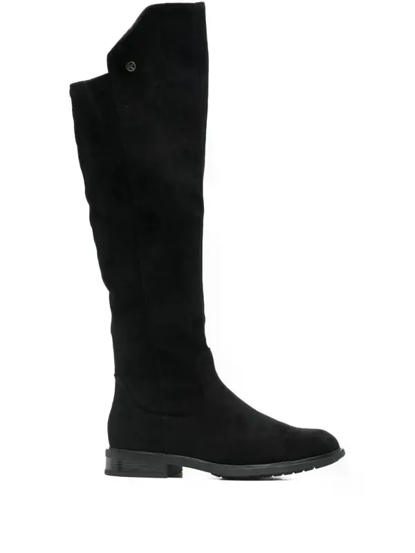 KEYS Side Zip Calf Suede Knee-high Boots