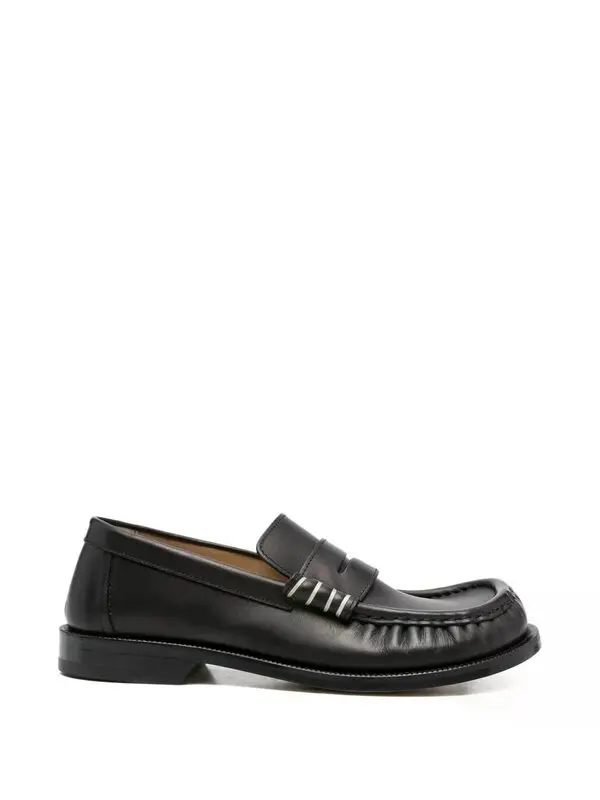 JW Anderson Leather Loafers - Black