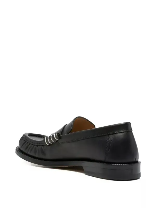 JW Anderson Leather Loafers - Black
