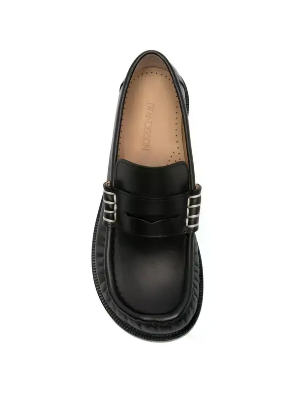 JW Anderson Leather Loafers - Black