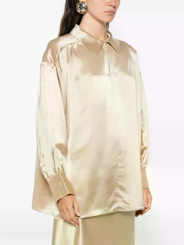 BY MALENE BIRGER Long-sleeve V-neck Blouse