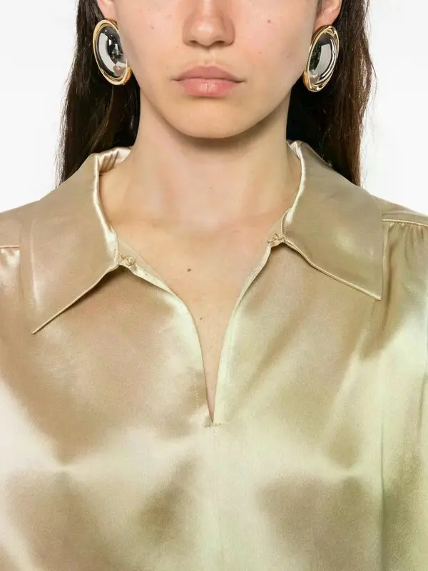 BY MALENE BIRGER Long-sleeve V-neck Blouse