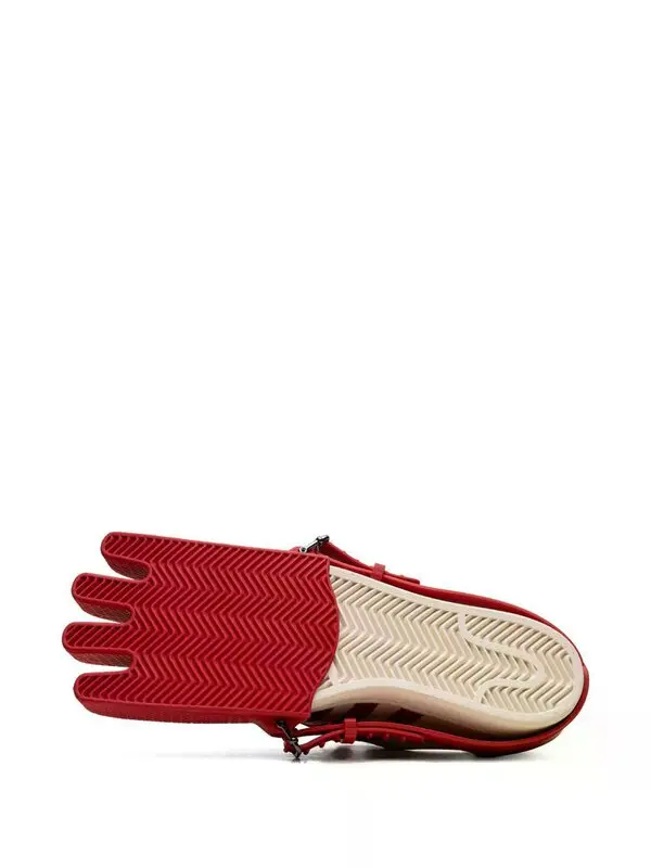 Adidas X Avavav Superfinger Superstar Buckle-detail Sneakers - Neutrals