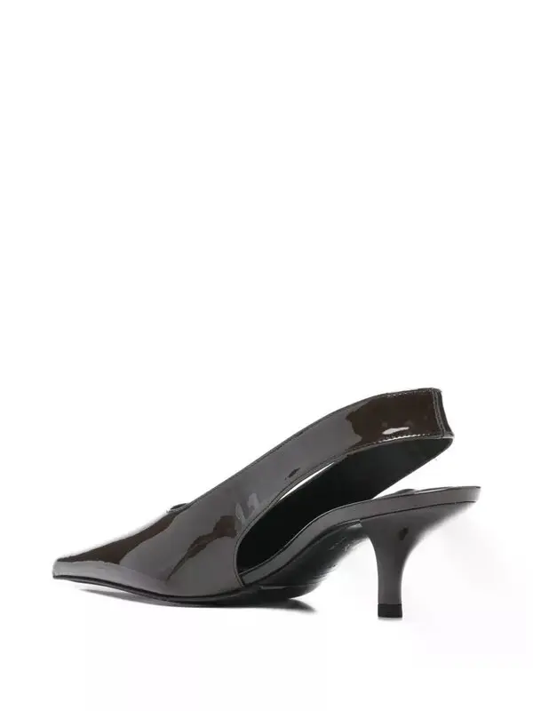 TOTEME Slingback Calf Leather Pumps - Brown