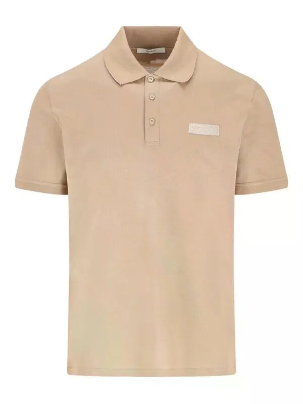 Givenchy Grosgrain Ribbon Polo Shirt - Neutrals