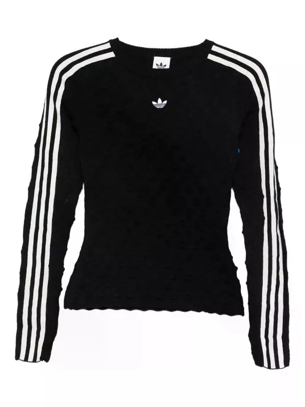 Adidas Crew-neck Long-sleeve Sweater - Black