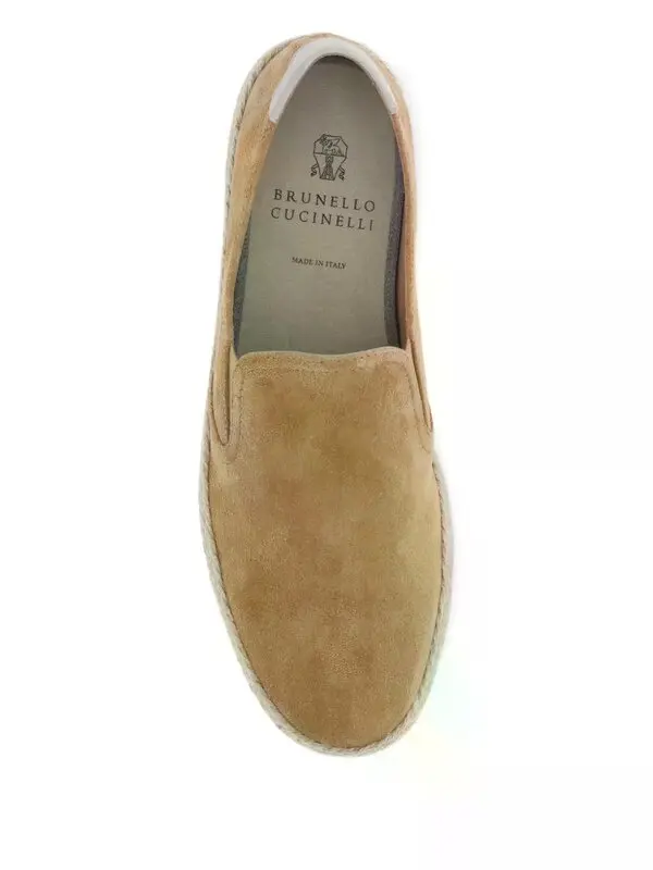 Brunello Cucinelli Suede Espadrilles - Neutrals