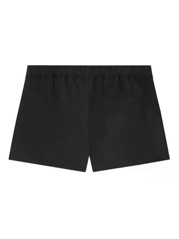 Versace Greca Drawstring Swim Shorts - Black