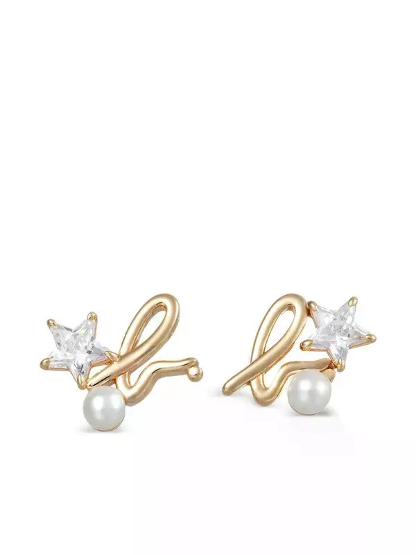 AGNÈS B. Christmas Canopy Stud Earrings - Gold