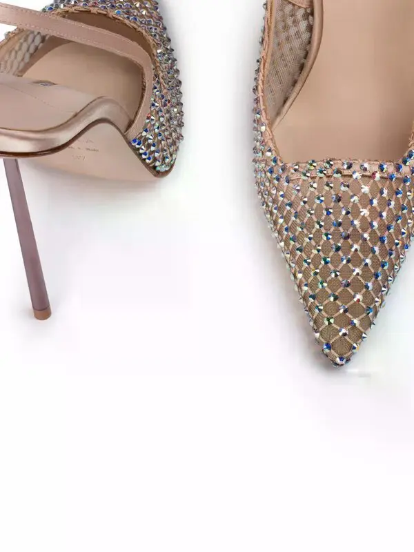 LE SILLA 120mm Gilda Embellished Pumps - Neutrals