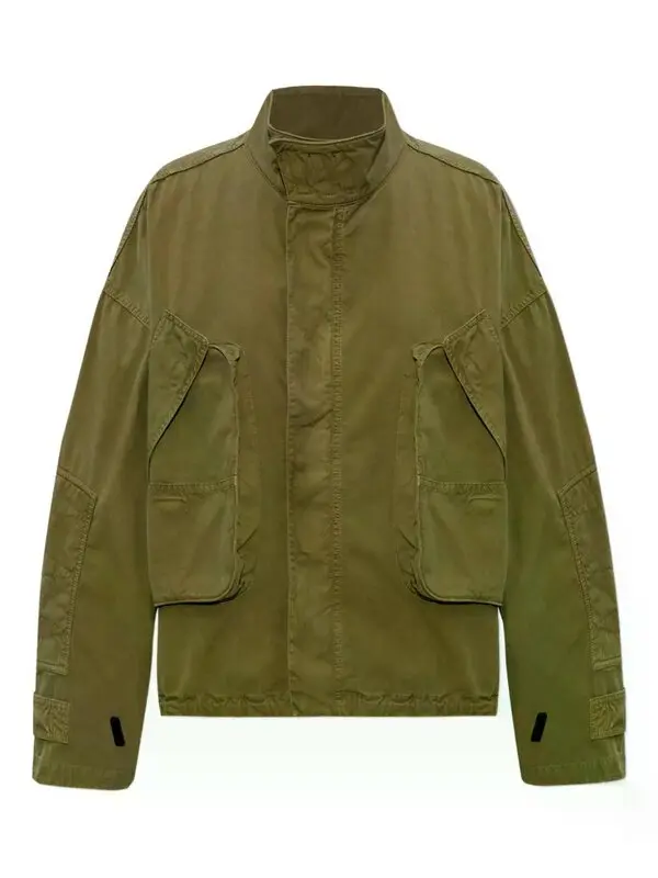 Attico Cotton Military Jacket - Green