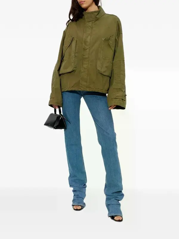 Attico Cotton Military Jacket - Green