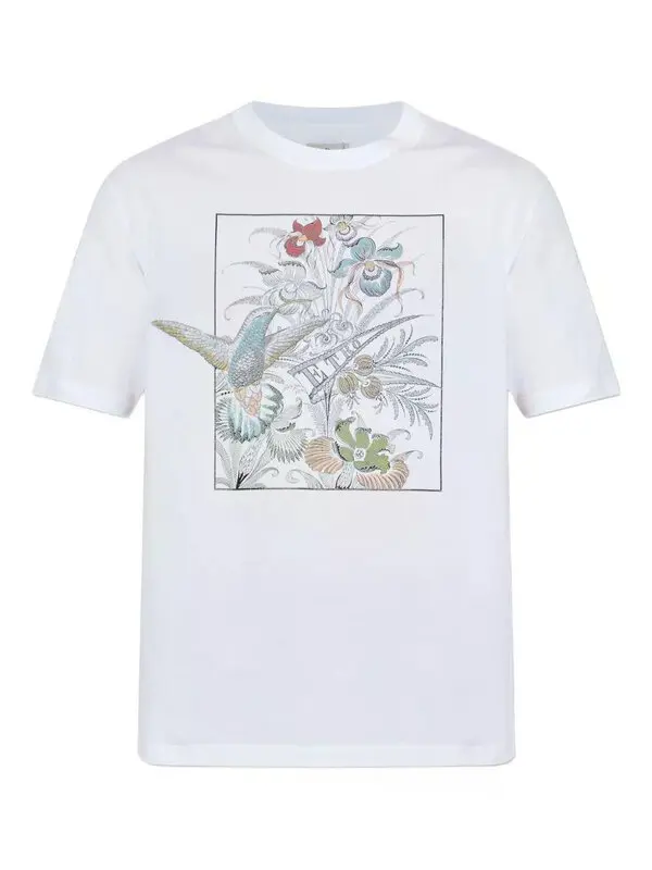 Etro Floral-print T-shirt - White