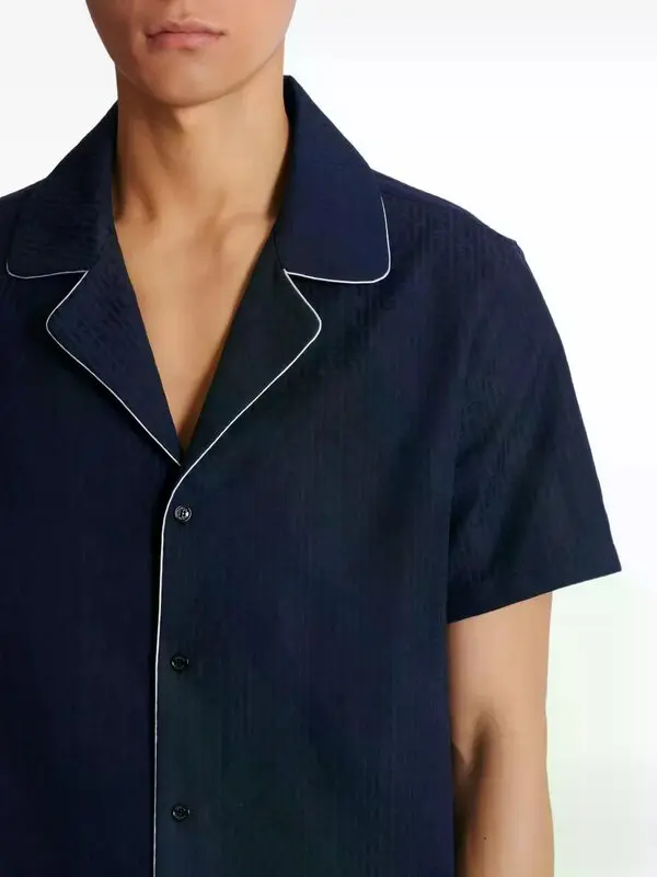 Balmain Pb-monogram Short-sleeve Shirt