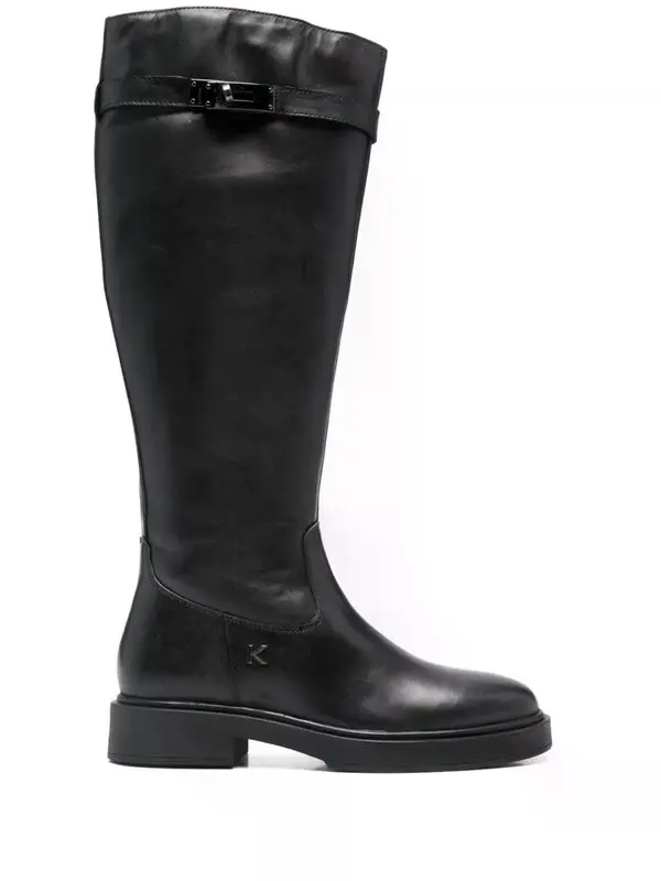KEYS Buckle Strap Boots - Black