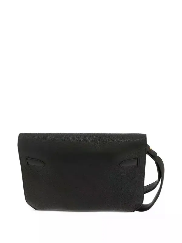 Hermès Kelly Dépêches Flap Wrist-strap Clutch Bag - Black