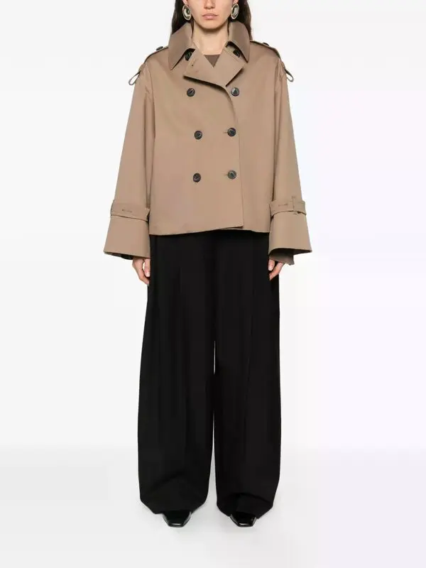 BY MALENE BIRGER Alisandra Double-breasted Military Jacket - Brown