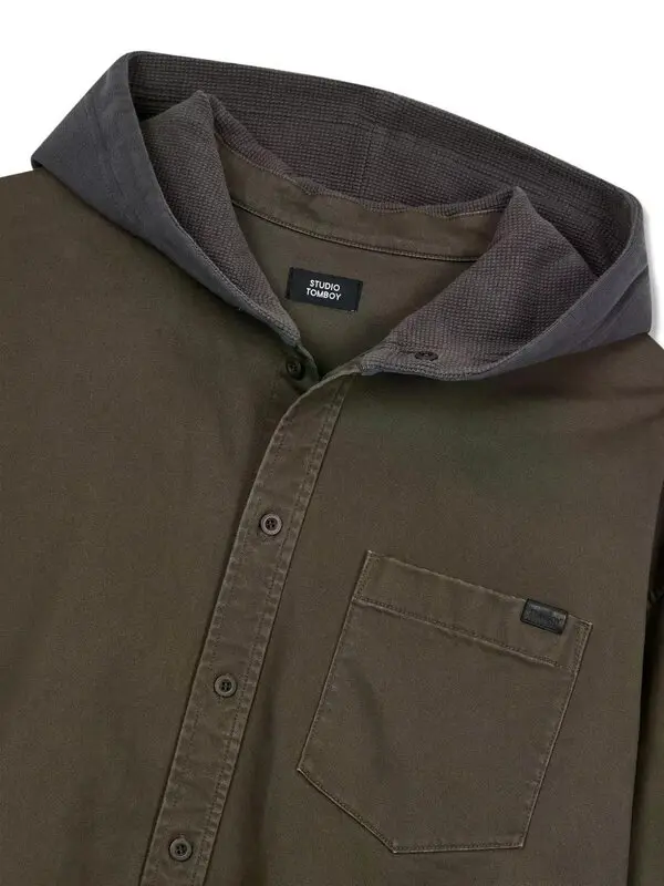 STUDIO TOMBOY Hooded Long-sleeve Shirt