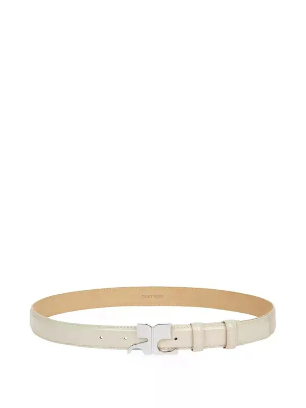 COURREGES Logo Buckle Belt - Neutrals