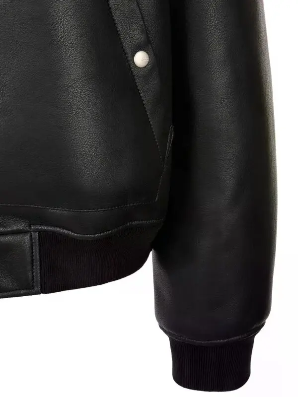 STUDIO TOMBOY Hooded Faux Leather Jacket