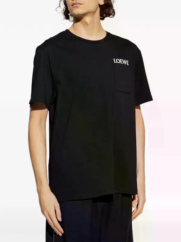 Loewe Chest-pocket Logo T-shirt - Black