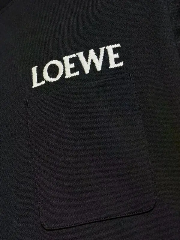 Loewe Chest-pocket Logo T-shirt - Black