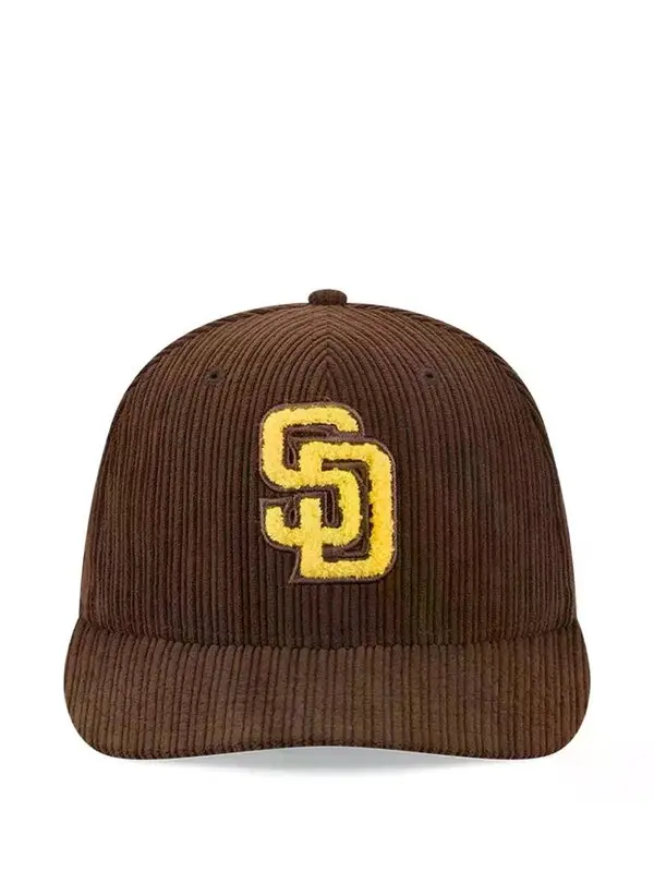 New Era Corduroy Appliqué Cap - Brown