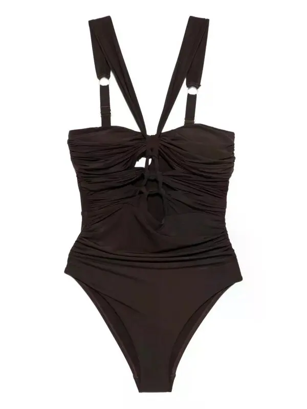 Zimmermann Ring Detail Swimsuit - Brown