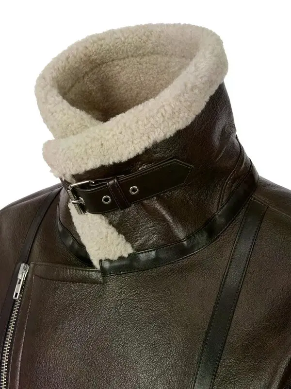 STUDIO TOMBOY Shearling Faux Leather Jacket