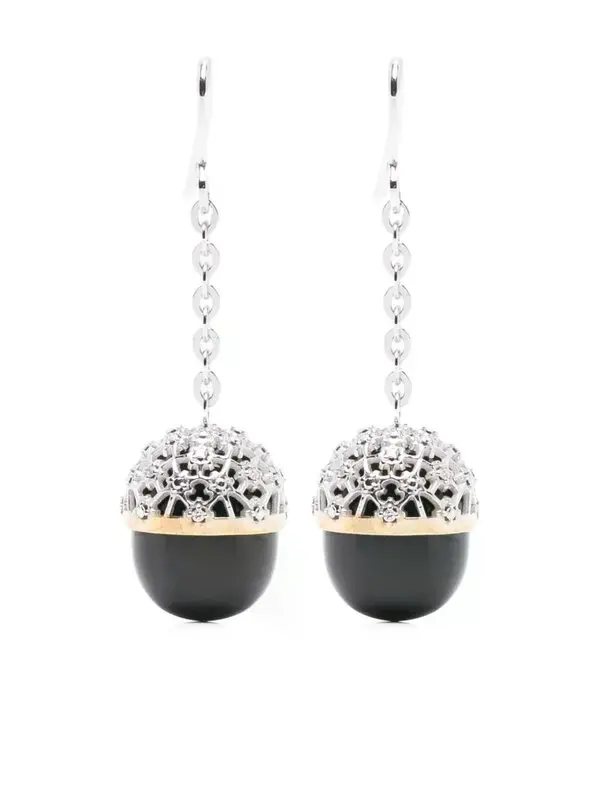 TOTEME Lace Drops Earrings - Silver