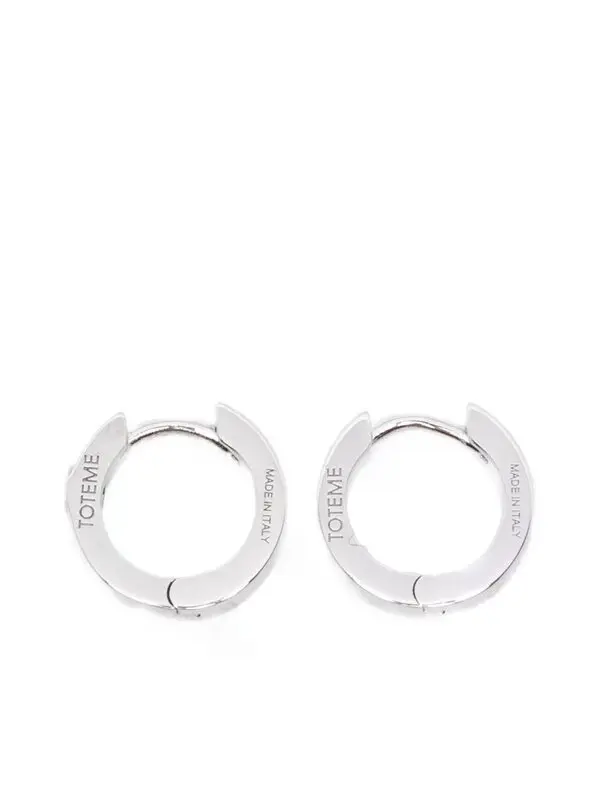 TOTEME Bijoux Golden Hoop Earrings - Silver