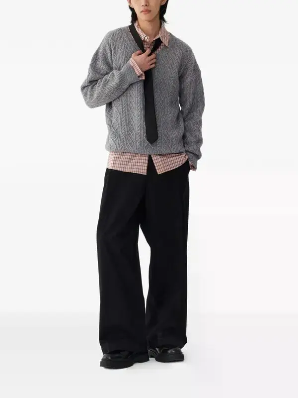 STUDIO TOMBOY Pleated Belt-loops Trousers