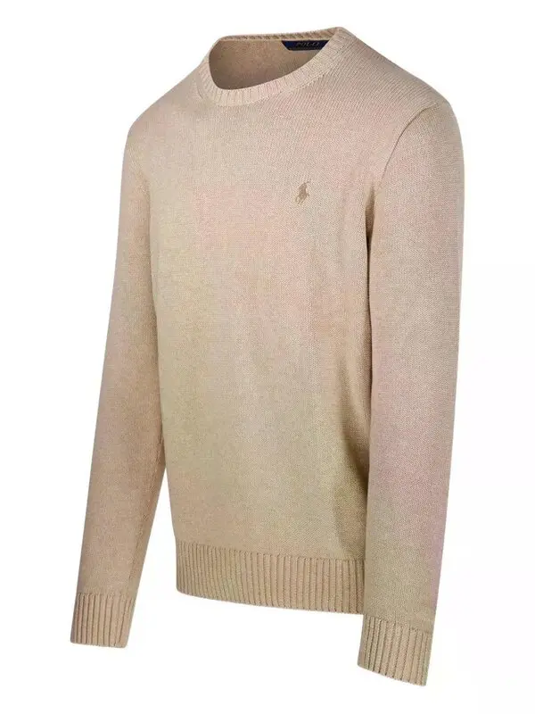 Polo Ralph Lauren Logo-embroidered Crewneck Sweater - Neutrals
