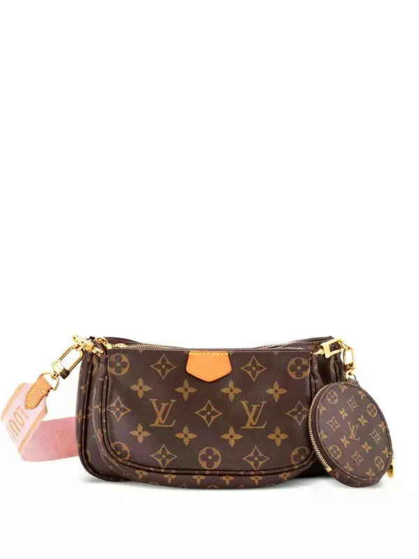 LOUIS VUITTON Multi Pochette Accessoires Monogram Canvas Crossbody Bag - Brown