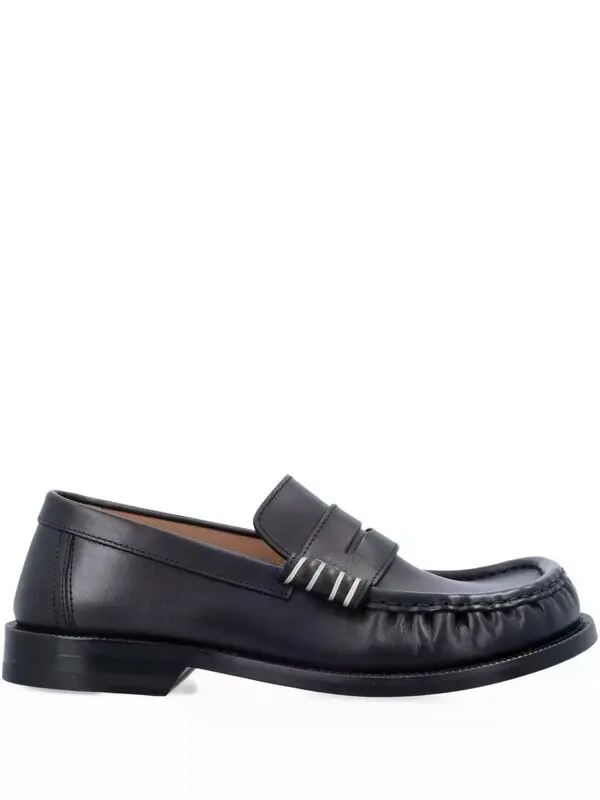 JW Anderson Leather Loafers - Black