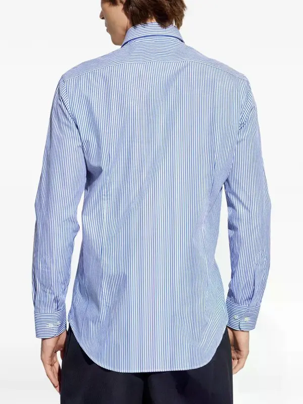 Etro Striped Logo-embroidered Shirt