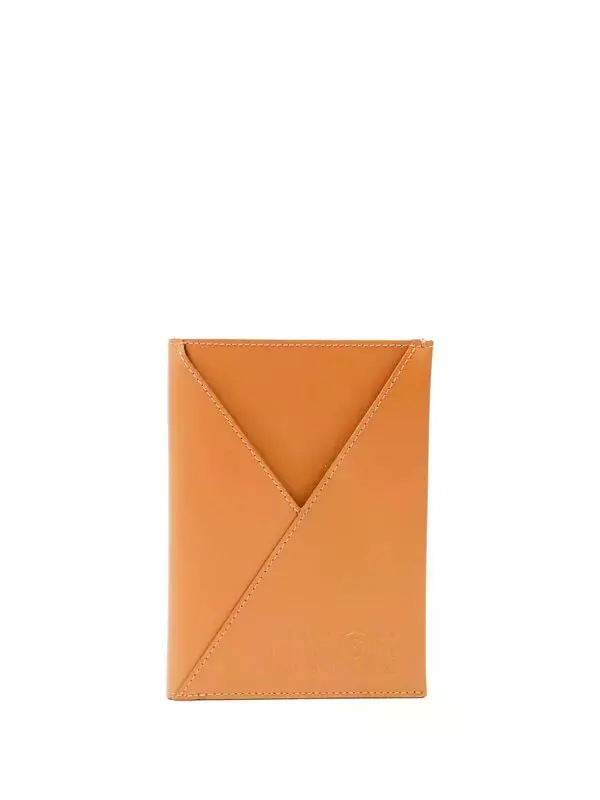MAISON MARGIELA Numbers-debossed Passport Holder - Brown