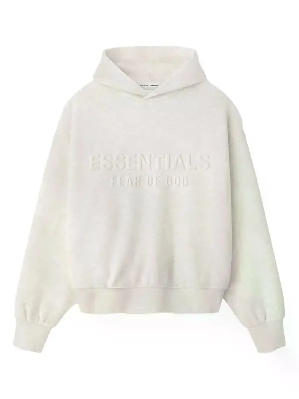 Fear Of God Embossed-logo Hoodie - Neutrals