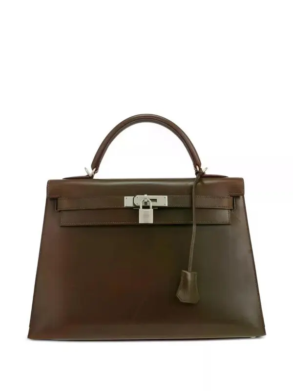 Hermès 2001 Kelly 32 Leather Tote Bag - Brown