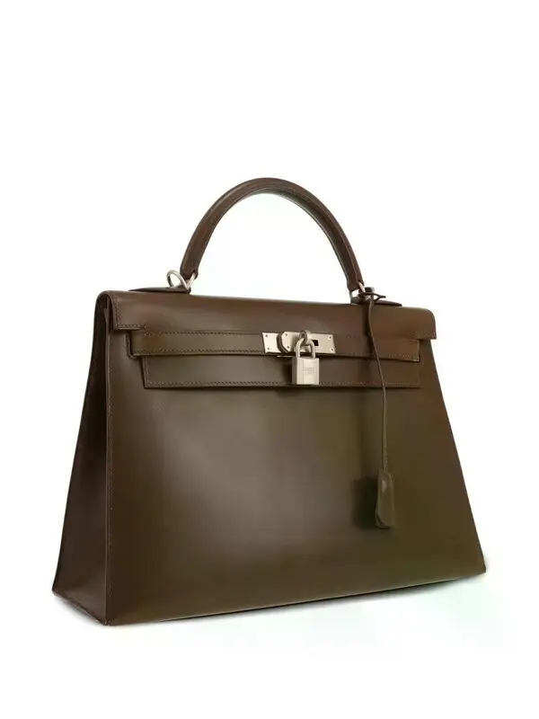 Hermès 2001 Kelly 32 Leather Tote Bag - Brown
