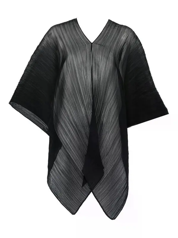 Issey Miyake Pleated Scarf - Black