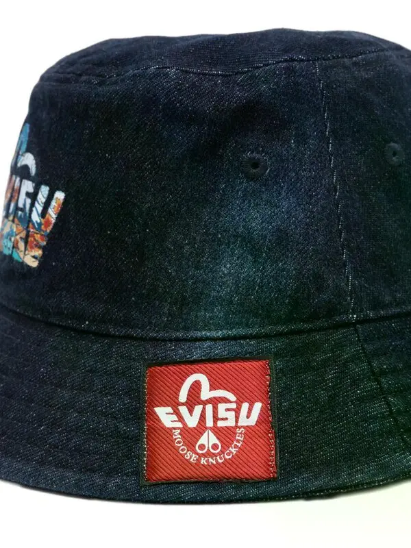 Moose Knuckles X Evisu Logo-patch Bucket Hat