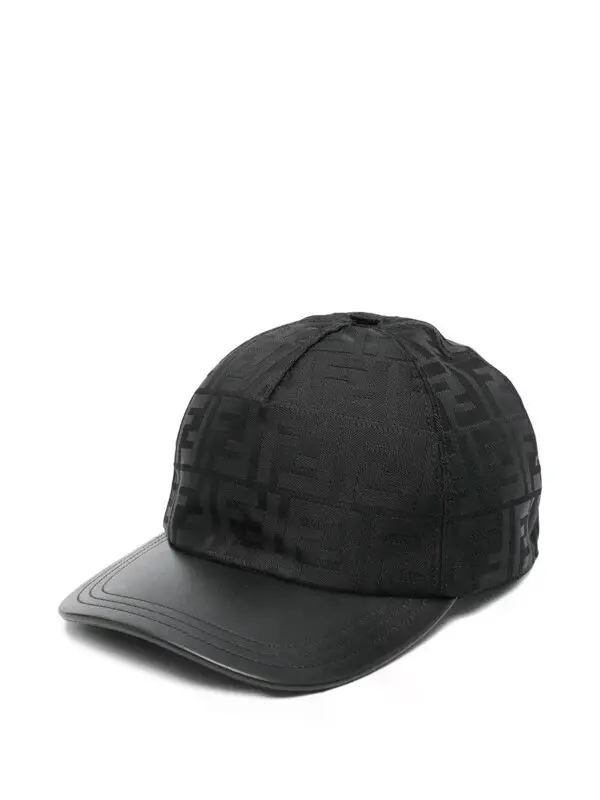 Fendi Patterned Baseball Cap - Black