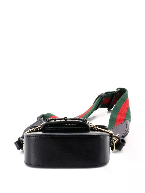 Gucci Horsebit 1955 Flap Wallet With Strap - Black