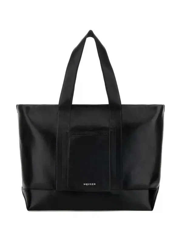 Alexander McQueen Leather Tote Bag - Black