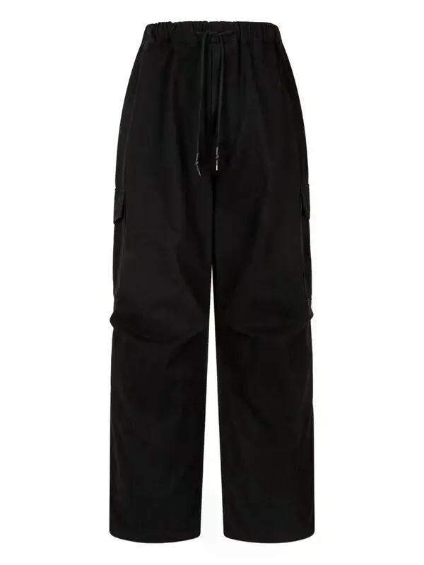 STUDIO TOMBOY Cargo Pocket Drawstring Pants - Black
