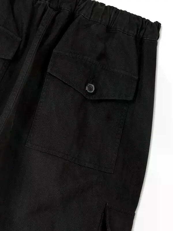 STUDIO TOMBOY Cargo Pocket Drawstring Pants - Black