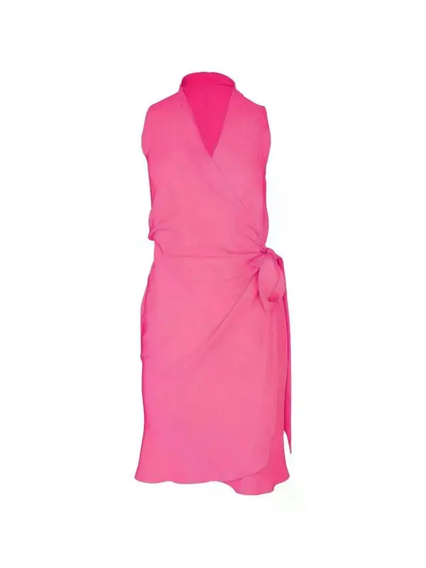 PETER COHEN Yard Silk Midi Dress - Pink