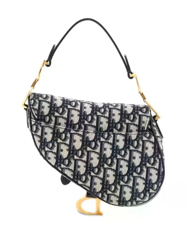 Dior Saddle Handbag Oblique Canvas Mini Shoulder Bag - Blue